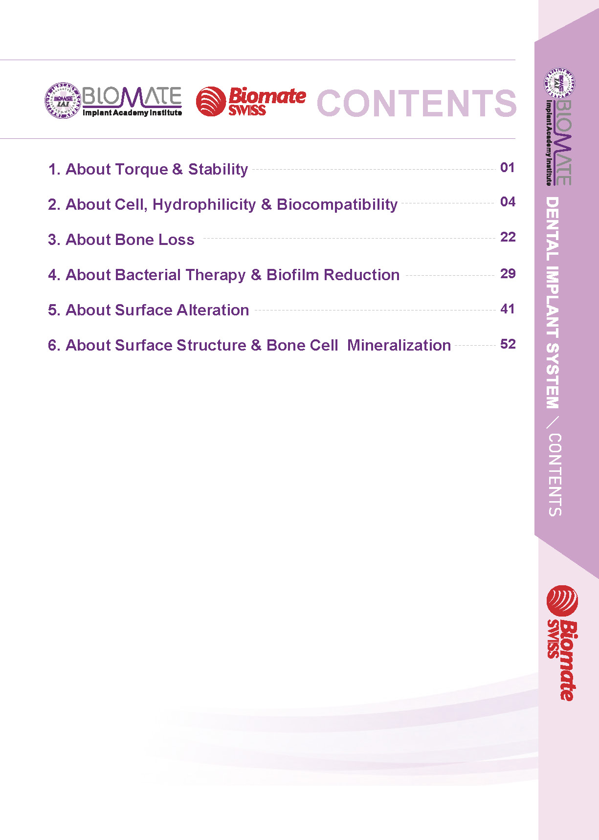 BiomateSWISS Literature Review-Biomate-IAI Implant Academy Institute